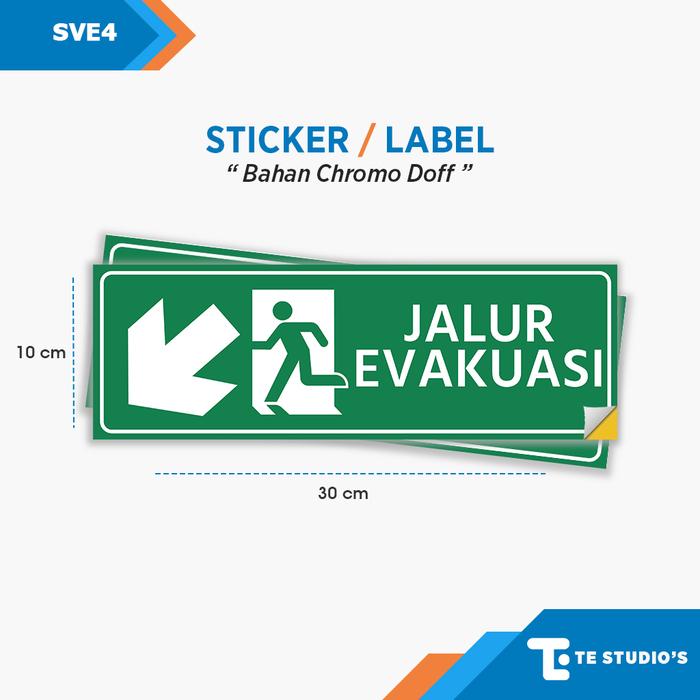 Promo Stiker Jalur Evakuasi Sticker Exit Rambu Tanda Sign Titik Kumpul ...