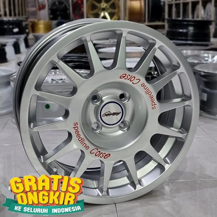 Jual velg mobil rally ring 16 speedline corse lebar 7 et40 baut 4x100 ...