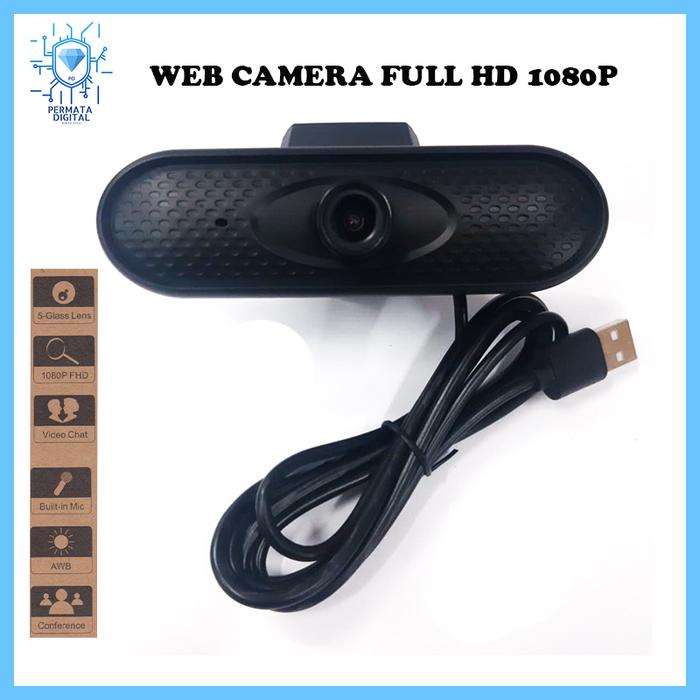 Jual Web Camera Full HD 1080P Digital Built-in Mic / PC Camera FHD ...