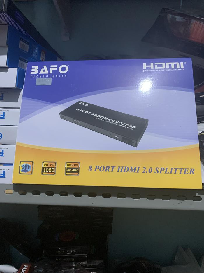 Jual Hdmi Splitter 8 port Bafo Original Full HD / HDMI Splitter 8Port ...