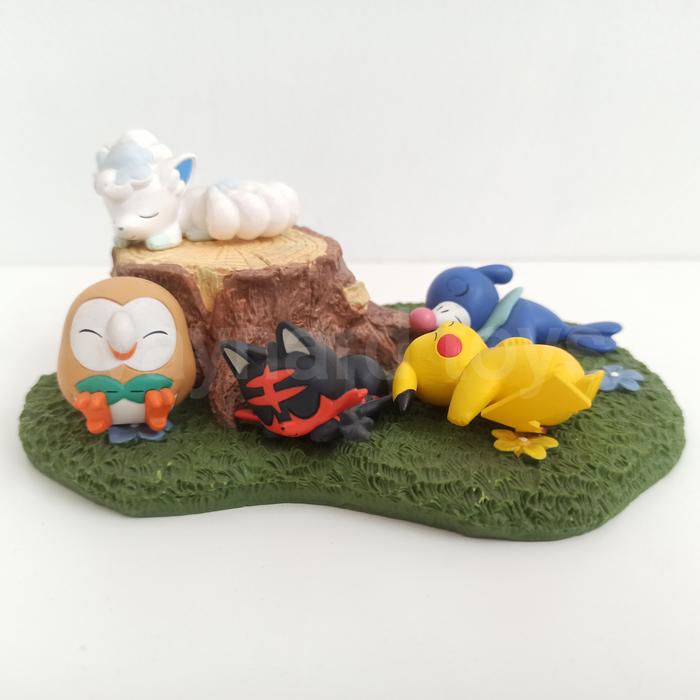 Jual Pokemon Figure Pikachu Rowlet Litten Poplio Vulpix Alola With Base ...