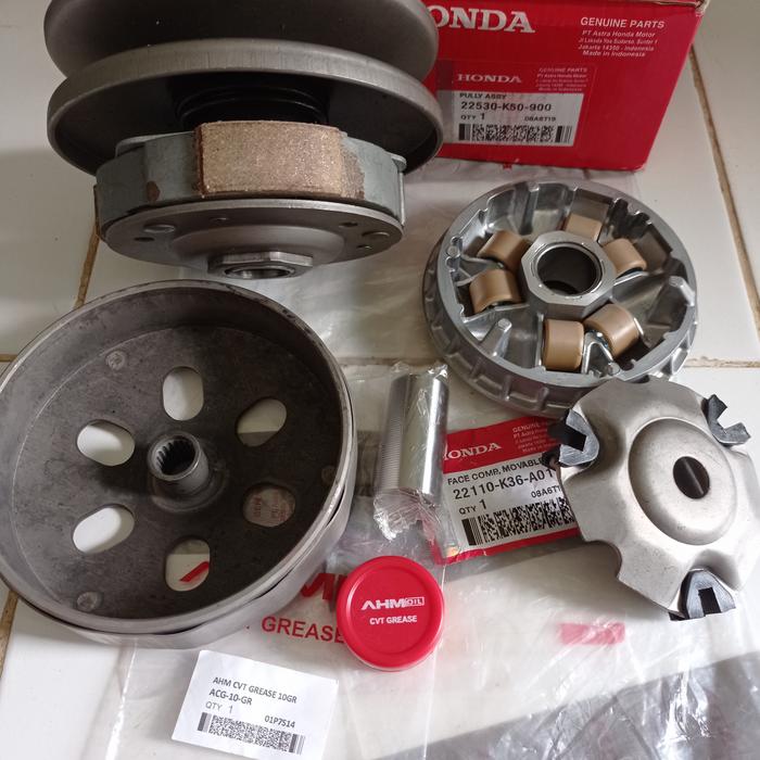 Jual Pully pulley Assy Plus Rumah Roller Assy Vario 150 Old Vario 125 ...