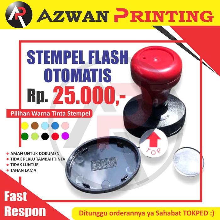 Jual Cetak Stempel Flash Otomatis|Free Design|Bisa ditunggu|Harga Murah ...