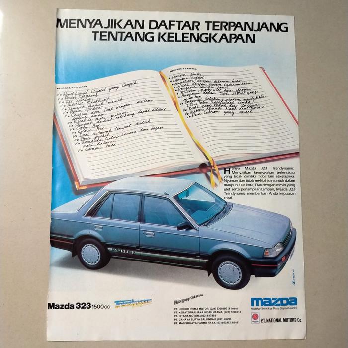Jual Iklan jadul Mobil Mazda 323 - original dari majalah lama - Kota ...