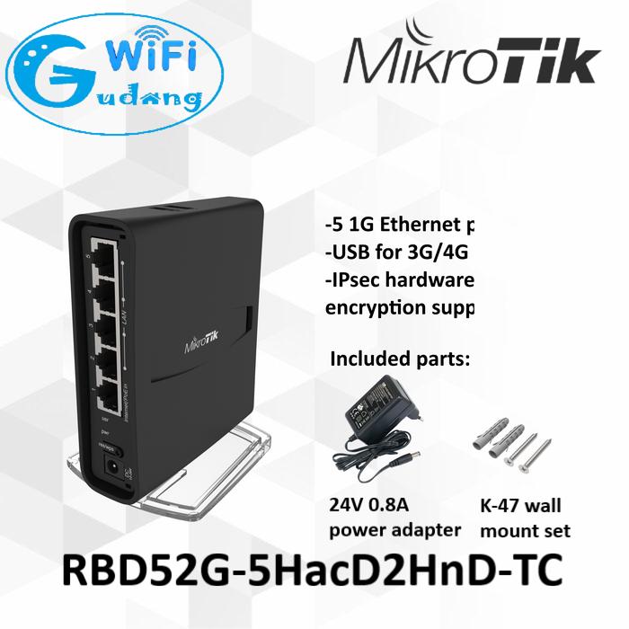 Jual Mikrotik Router Wireless RBD52G-5HacD2HnD-TC (hAP ac²) - Jakarta ...