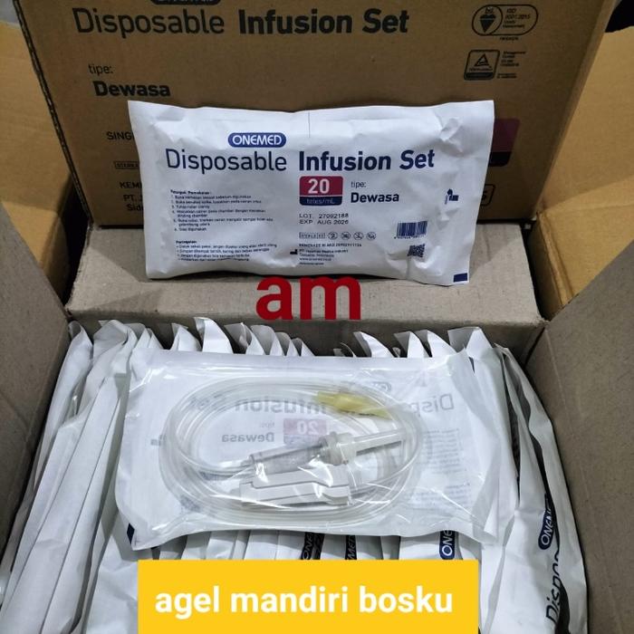 Jual INFUSET ONE MED DEWASA/ INFUSION SET DEWASA/ SELANG INFUS - Kota ...