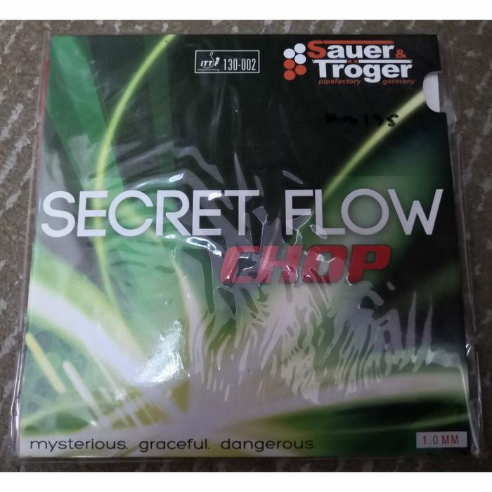 Jual KARET TENIS MEJA SAUER TROGER SECRET FLOW CHOP ORIGINAL - Merah, 1 ...