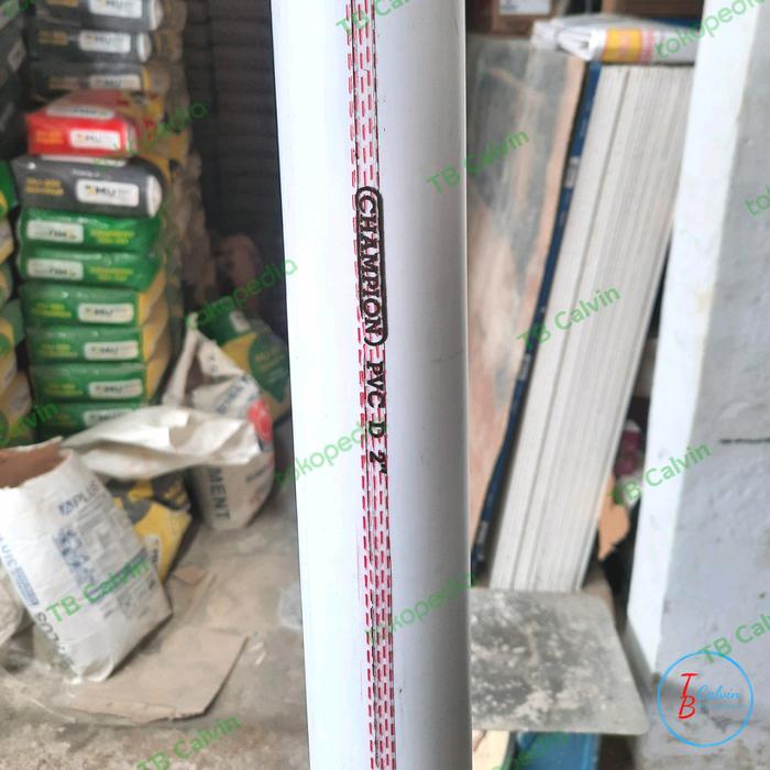 Jual Pipa PVC 2 inch CHAMPION (D) per batang MURAH kualitas mirip ...