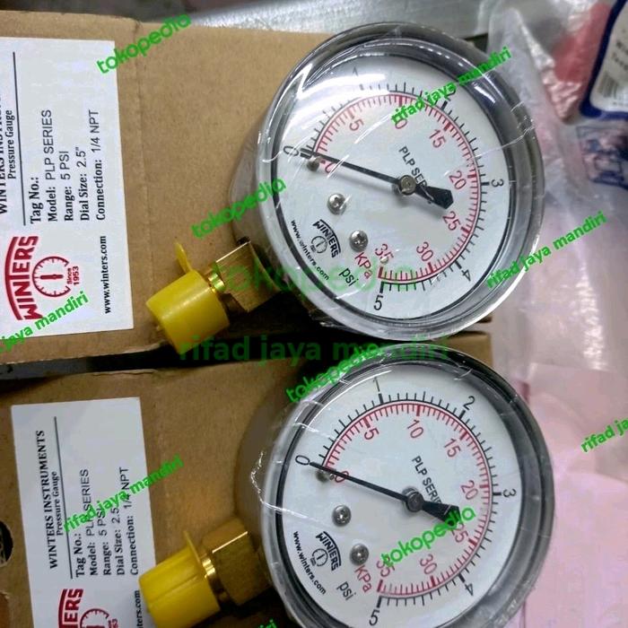 Jual pressure gauge winters 35 Kpa 5 psi size 2 1/2 inchi - Jakarta ...