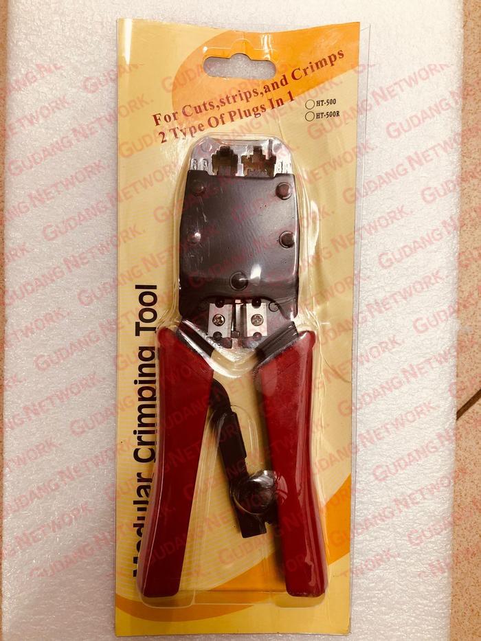 Jual Crimping Tool Cat5 Cat6 RJ11 RJ45 / Crimping Tool Cat 5 Cat 6 ...