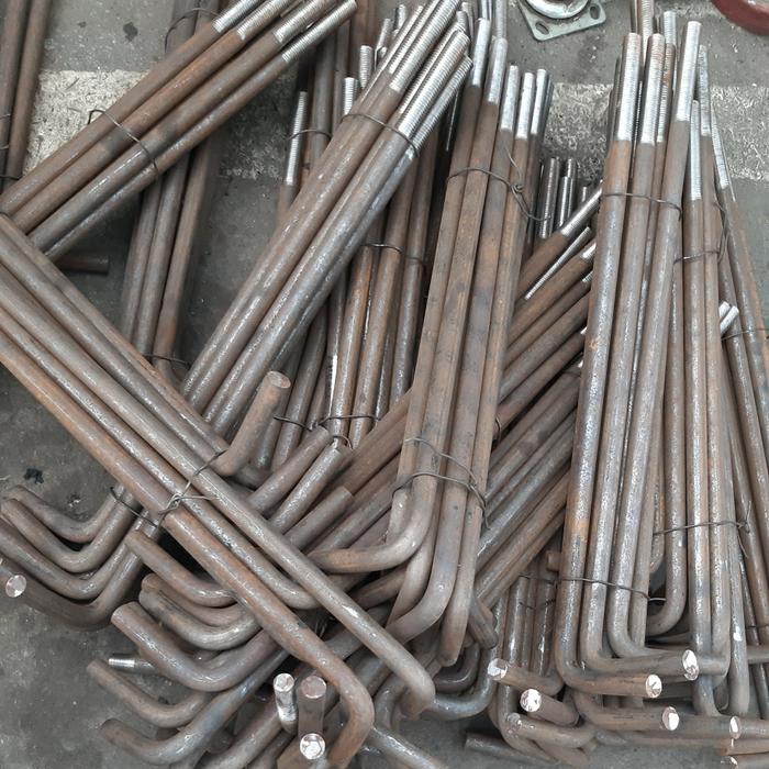 Jual baut angkur L baja a325 m25 x500mm x100m /anchorbolt L 1"×50cm× ...