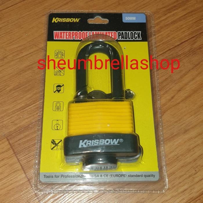 Jual gembok krisbow waterproof 50mm / gembok tahan air - Kuning ...