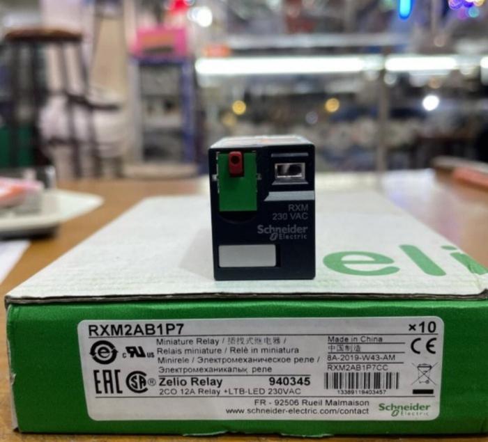 Jual Relay Schneider RXM2AB1P7 220v 12A - 2 NO 2 NC Original - Jakarta ...