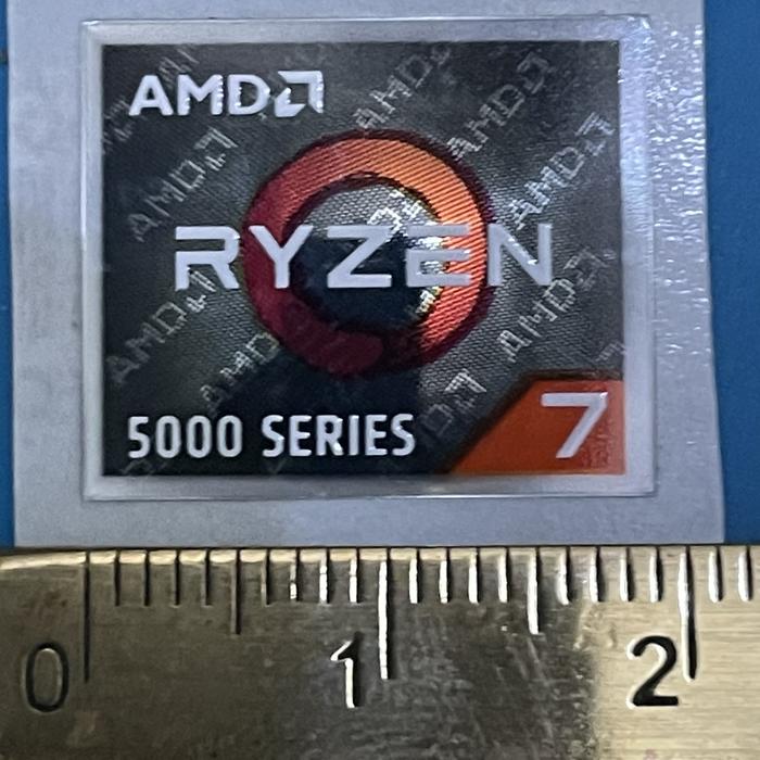 Jual Sticker stiker logo Amd Ryzen 7 5000 Series thn 2022 ori terbaru ...