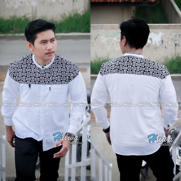 Jual baju koko batik pria lengan panjang Hilwa Falcon Series batik baju ...