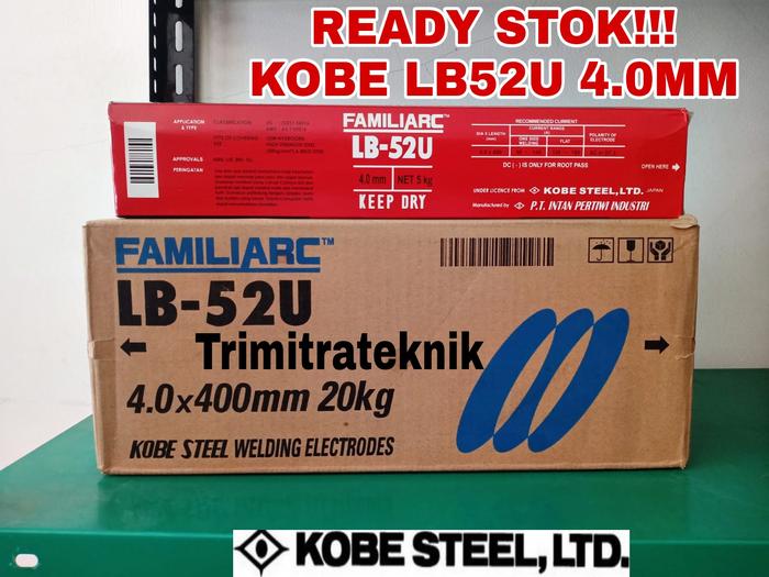 Jual Kawat Las Kobe Steel LB 52U 4.0mm 5KG Untuk Pengelasan Kontruksi Berat - Kab. Tangerang ...