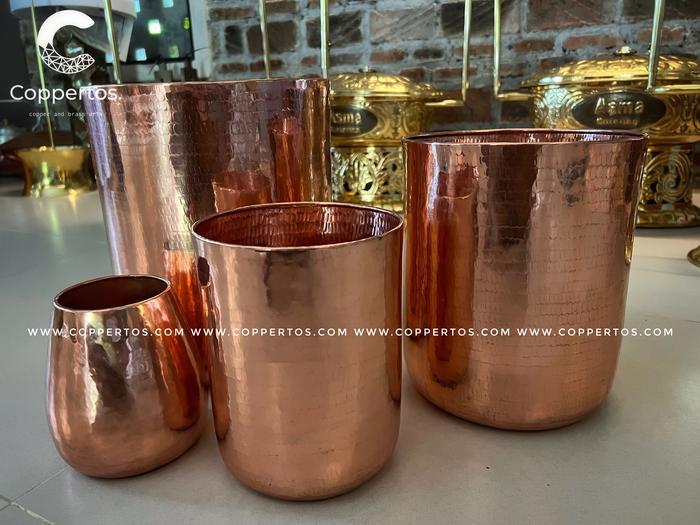 Jual Kerajinan tembaga Pot tanaman - Pot unik tembaga - vas tembaga ...