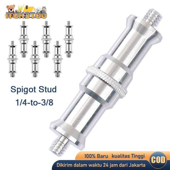 Jual Spigot Lightstand Screw Adapter 1/4 Ke 3/8 Spigot Light Stand ...
