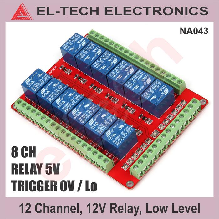Jual RELAY Module Switch 12 Channel 5V Low Level - Kota Surabaya ...