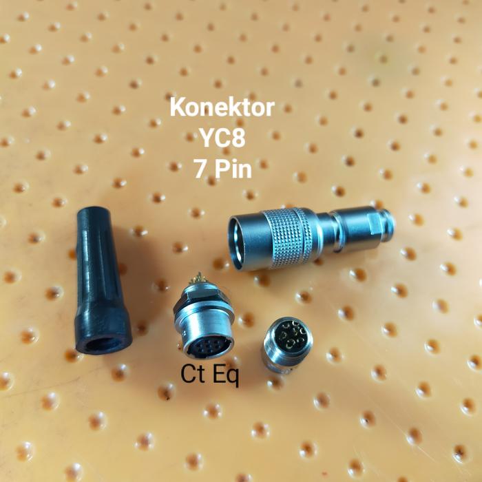 Jual Konektor YC8 7 Pin mini Circular 8mm plug n Socket Penyambung ...