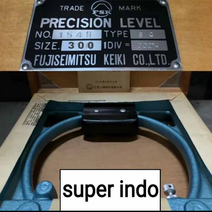 Jual Waterpass Precision square level 300mm / 12" merk FSK (Japan ...