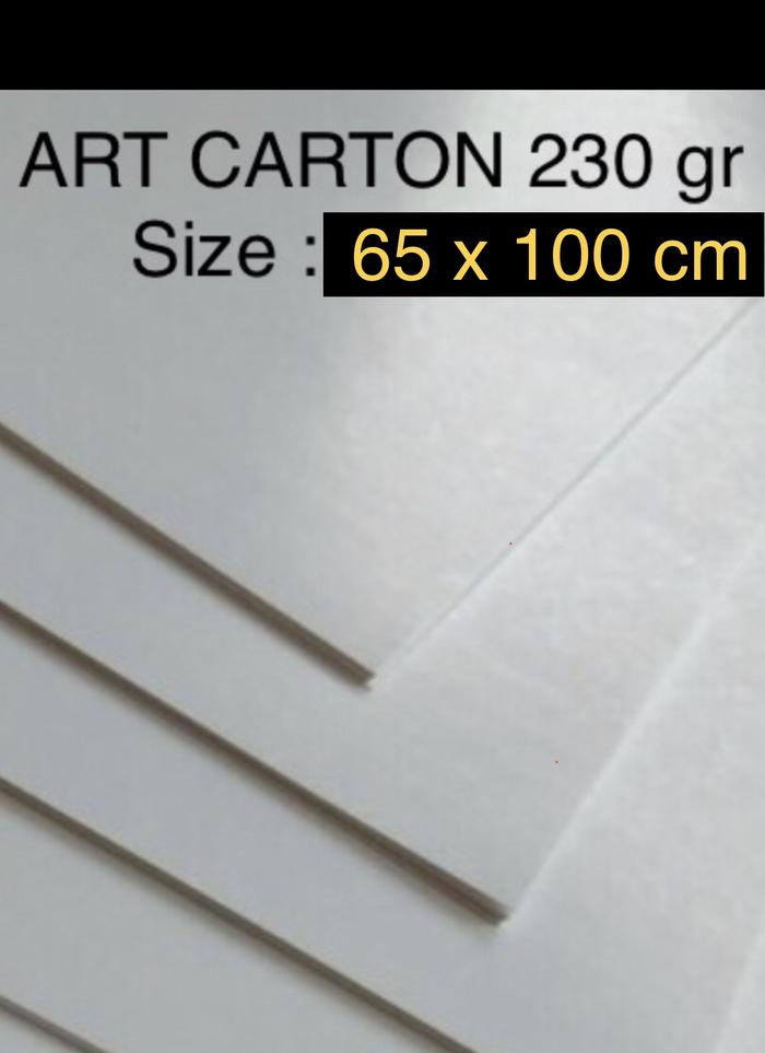 Jual Art Carton 230 gr ukuran 65x100 cm ,Bisa request potong min. 5 lbr ...