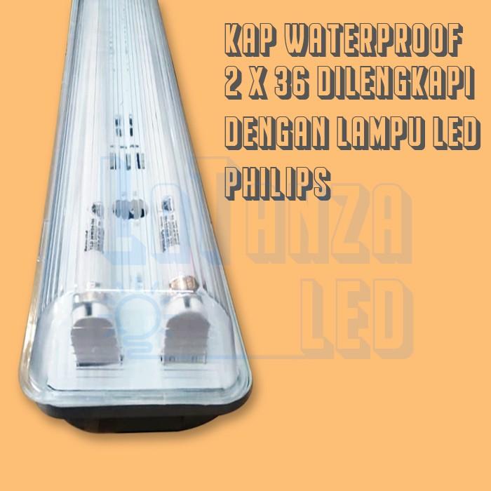 Jual KAP TL LED WATERPROOF IP65 2x36 120cm KOMPLIT - Jakarta Pusat ...