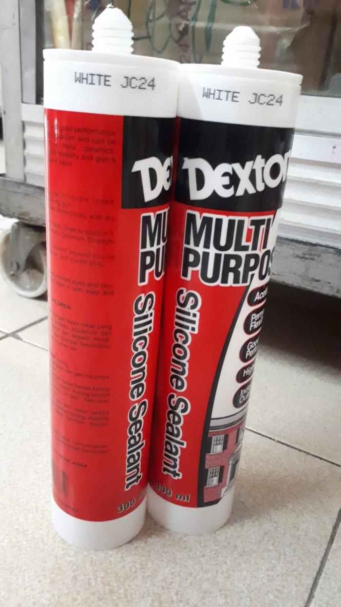 Jual LEM DEXTONE SILICONE SEALANT MULTI PURPOSE 300 ML - CLEAR (BENING ...