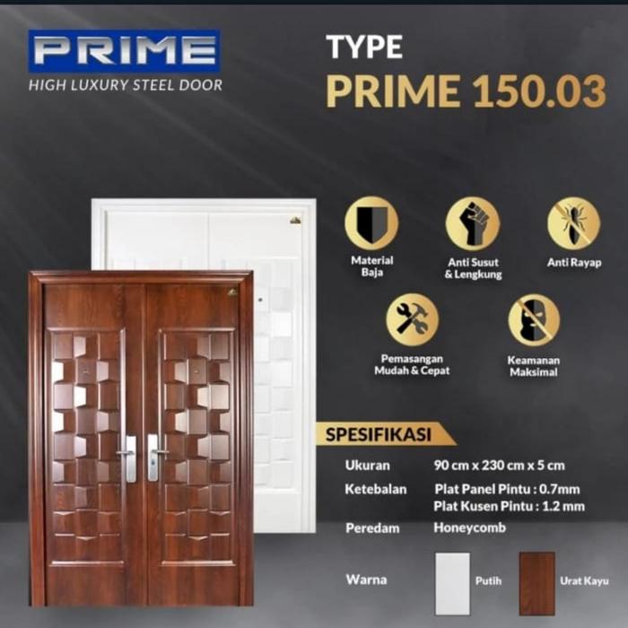 Jual FORTRESS Pintu Baja PRIME 150.03 - 150x230x5 Cm Fullset - Kota Bandung - FORTRESS PINTU ...