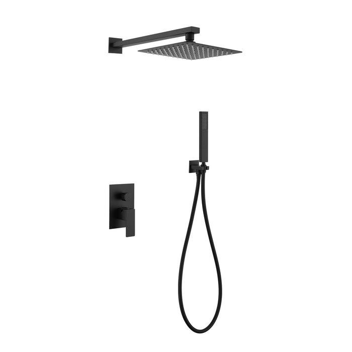 Jual PRIME SHOWER SET - BLACK - SHOWER SET HITAM TANAM DINDING - Kota ...