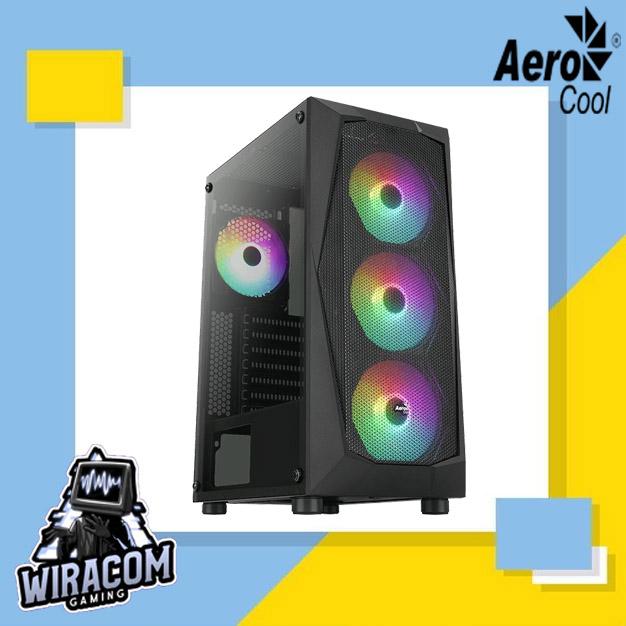 Jual CASING AEROCOOL FALCON V1 - FREE 4 FAN FRGB - MESH ATX GAMING CASE ...