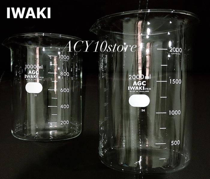 Jual IWAKI Beaker Glass Low Form 1000ml, 2000ml, 3000ml, 5000ml - 500 ml - Jakarta Timur ...