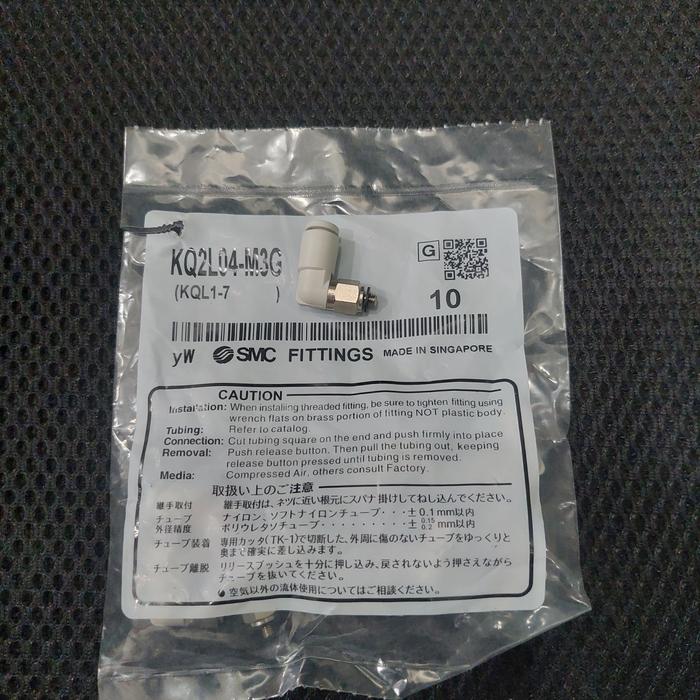 Jual SMC KQ2L04-M3G FITTING ELBOW L NIPPLE NEPEL 4MM X DRAT M3 X 0.5 KQ2L04 - Jakarta Barat ...