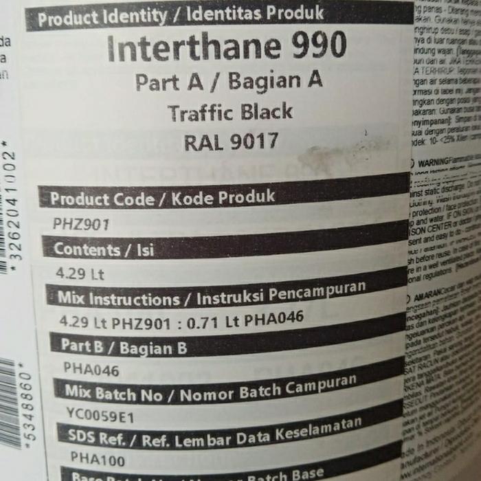 Jual International Paint - Interthane 990 RAL 9017 (Traffic Black) - Kab. Bekasi - International ...