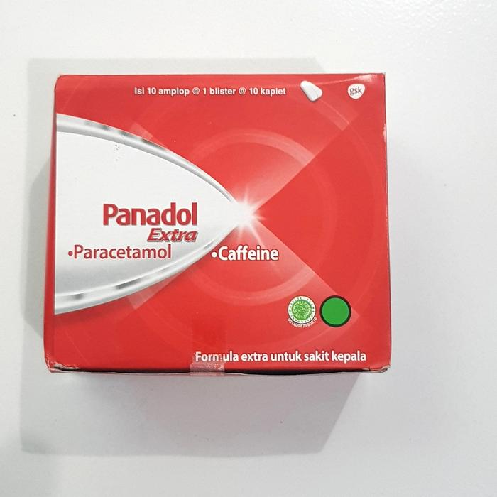 Jual panadol tablet biru merah hijau demam extra cold flu batuk 100's ...