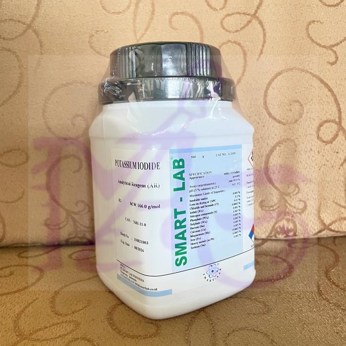 Jual POTASSIUM IODIDE/KALIUM IODIDA (KI) 500 GRAM PRO ANALIS SMARTLAB ...