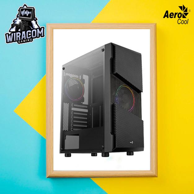 Jual AeroCool Menace Saturn FRGB v1 Black Mid Tower Gaming Case ...