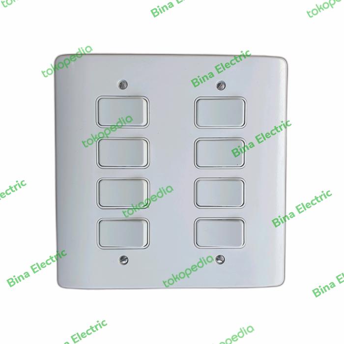 Jual Saklar MK GridSwitch 8 Gang K3683WHI Sakelar MK Grid Switch 8Gang ...