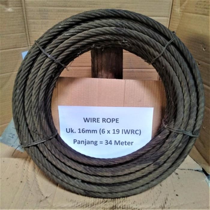 Jual Tali Kawat / Wire Rope / kawat seling Baja 12 mm (6 x 19 IWRC) - 34 m - Jakarta Utara ...
