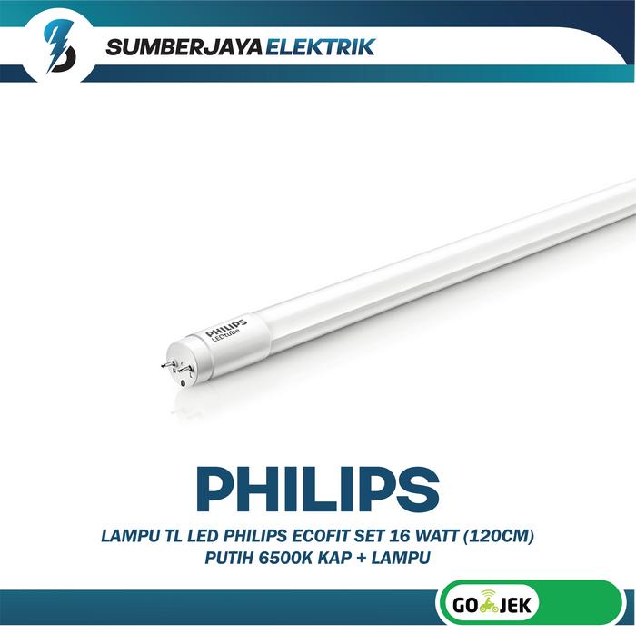 Jual LAMPU TL T8 LED PHILIPS ECOFIT PAKET 16W 6500K + KAP LAMPU NON PHILIPS - Kota Sukabumi ...
