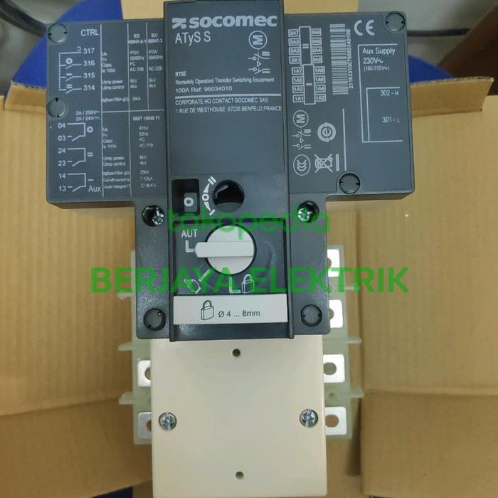 Jual ATYS S 80 4P 80A Motorized Ekonomis Cos Socomec 95034008 230 Vac - Jakarta Pusat - ELECTRIC ...