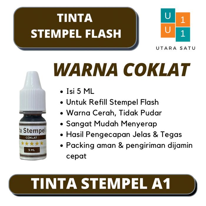 Jual Tinta Stempel Flash Warna Coklat 5 ML - Jakarta Utara - UTARA SATU ...