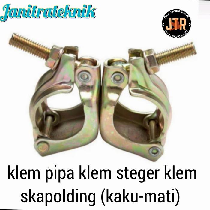 Jual scaffolding clamp pixed klem pipa klem steger klem skapolding mati - Jakarta Utara ...