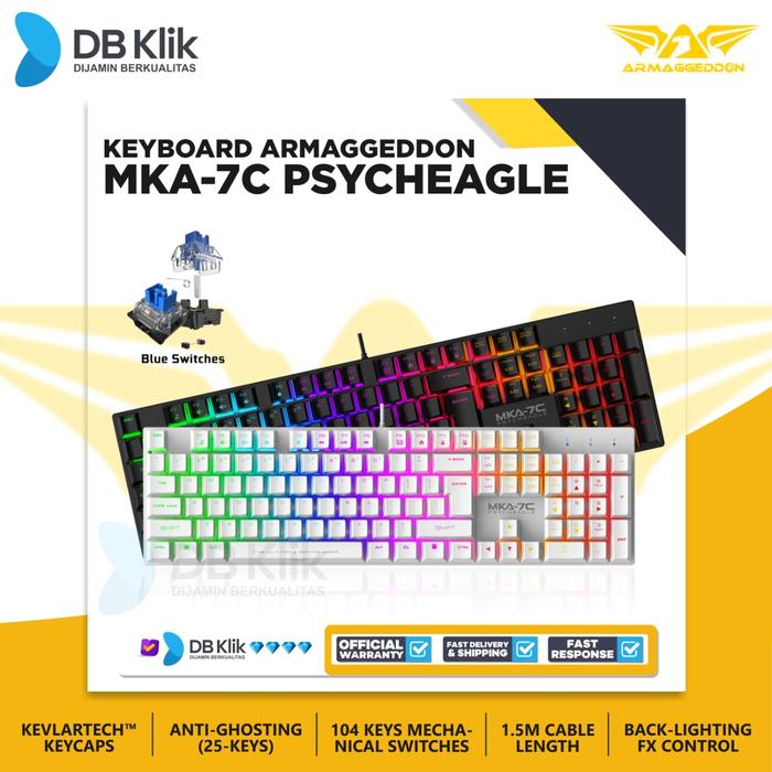 Keyboard Gaming Mechanical Armaggeddon MKA-7C PSYCHEAGLE Wired- MKA 7C