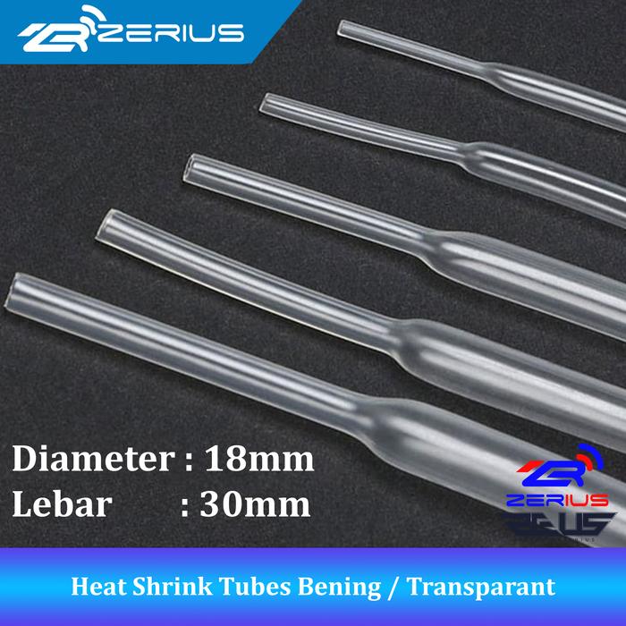 Jual Heat Shrink Tube Bening, 1cm Selang Bakar Heatshrink Tube Bening ...