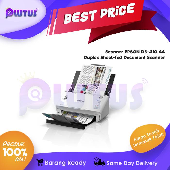 Jual Scanner Epson WorkForce DS-410 A4 Duplex Sheet-fed Document DS410 ...