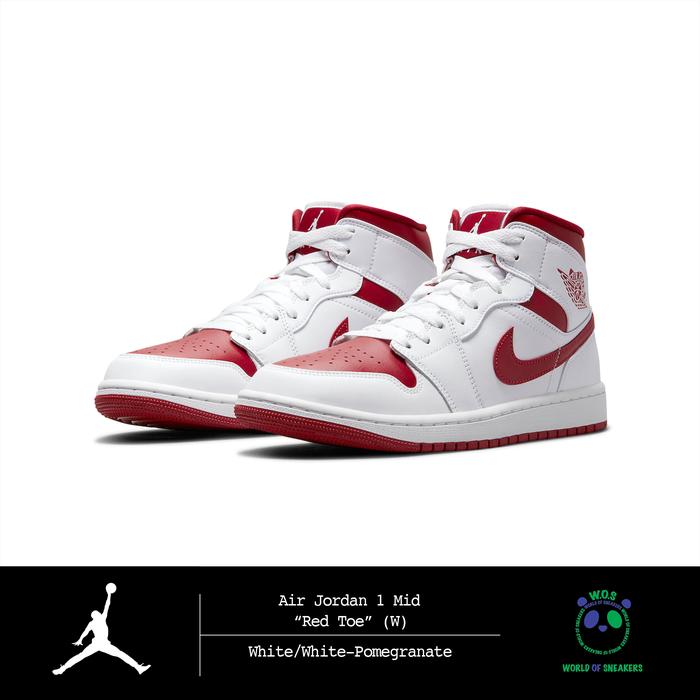 Jual Air Jordan 1 Mid “Red Toe” (W) - Kab. Tangerang - World Of ...