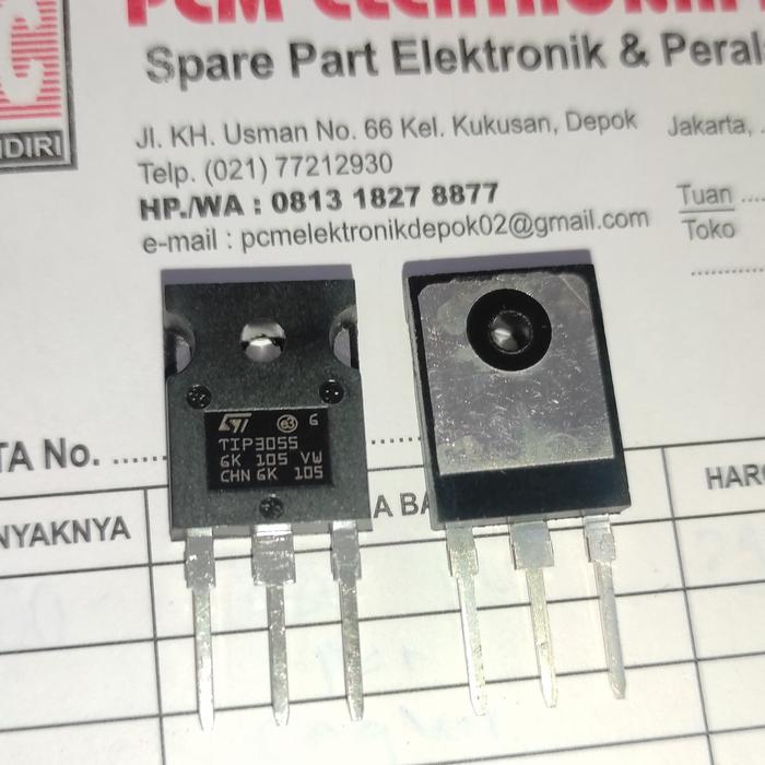 Jual TIP3055 Tip 3055 ST ORIGINAL NPN Transistor Power High Quality ...
