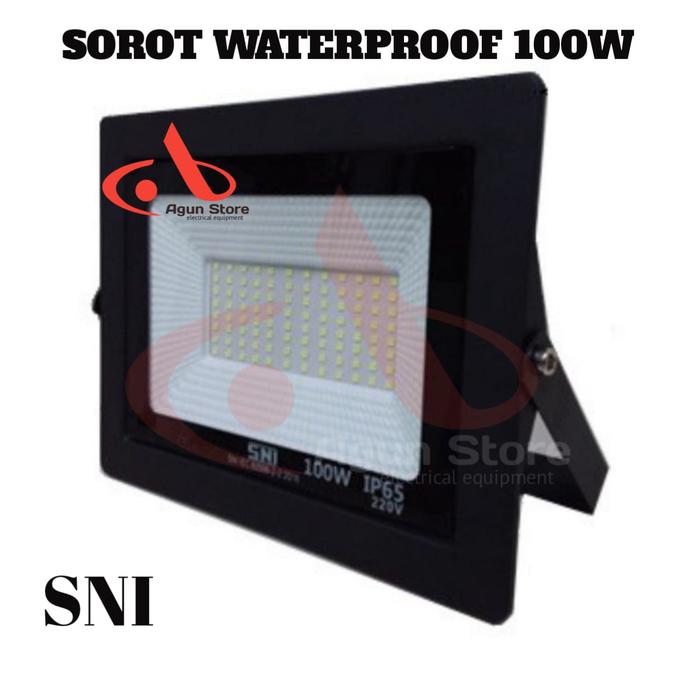 Jual Lampu Sorot LED 100W LED Flood Light 100 W Tembak Outdoor Putih Emico - Kab. Cianjur ...