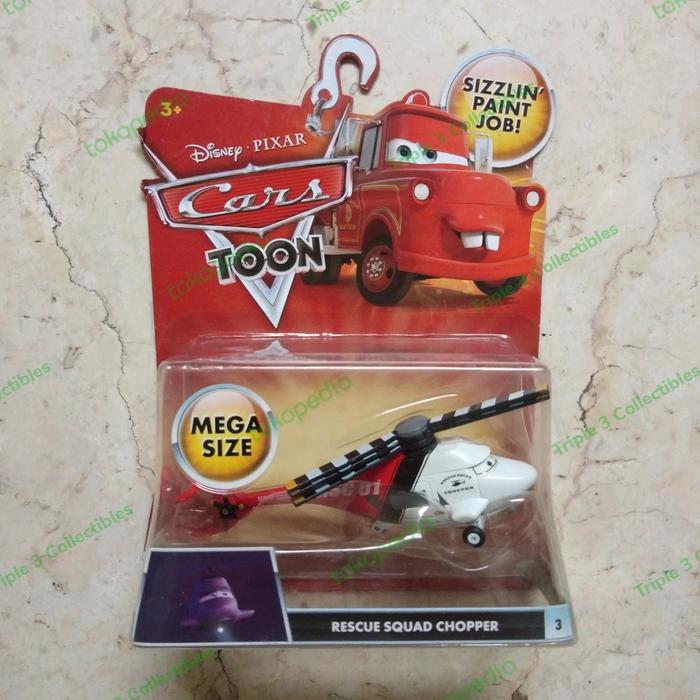 Jual Diecast 1/55 Mattel Disney Cars RESCUE SQUAD CHOPPER Mater Toon ...